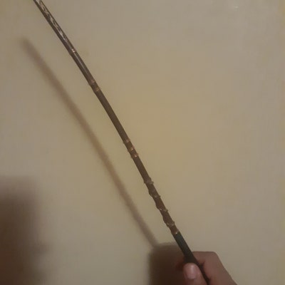 Ceremonial Wand or Scepter With Glass Head and Leather Wrapped Handle ...