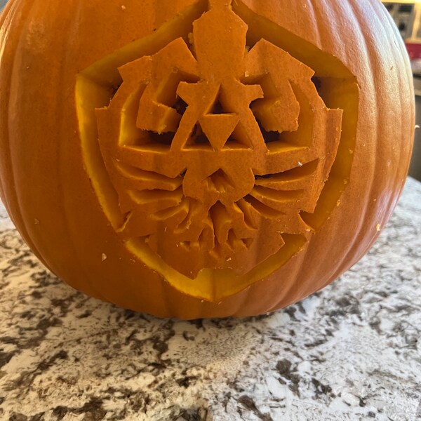 The Knight - Pumpkin Stencil From Hollow Knight - Etsy