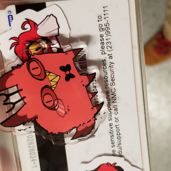 Cursed Cat Alastor, Vox, Lucifer - Hazbin Hotel Keychain - Cute Cursed ...