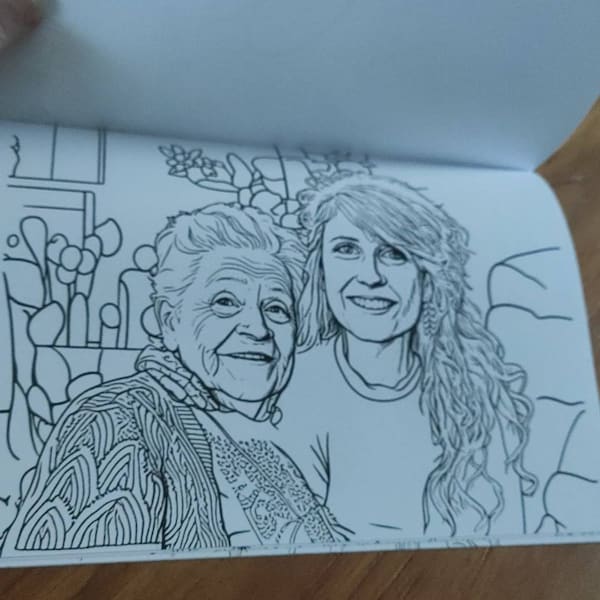 Custom Coloring Book Pages, Personalised Photo to Coloring Page ...