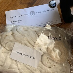 4 Ozs Seacell Fiber, Cellulose, Combed Top, Roving, Spinning Fiber ...