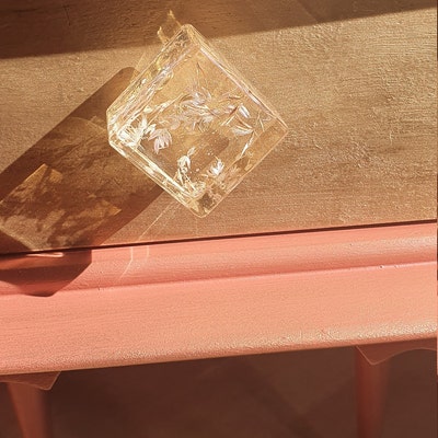 Square Honey Knobs With Dried Grass Transparent Handles Fit - Etsy