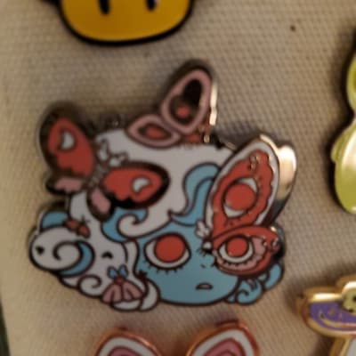 Moth Eye Girl Pastel Goth Creepy Cute Macabre Enamel Pin - Etsy
