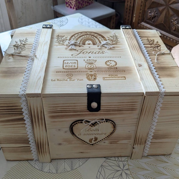 Large Storage Box / Wooden Memory Box / Storage Box / Memory Box ...