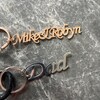 20 Font Styles Customized Keyring Stainless Steel Name Personalized ...