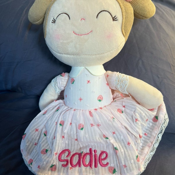 Personalized Dolls, Custom Baby Doll, Baby Shower Gift, First Baby Doll ...
