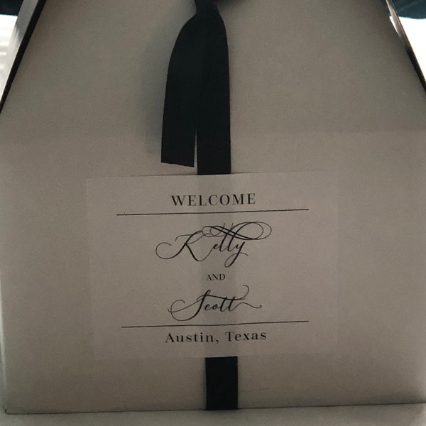 Classy Wedding Welcome Boxes - Wedding Welcome Box Kits - Formal ...