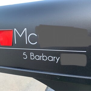 Modern Number Decal for Front Door Address Decal Front - Etsy