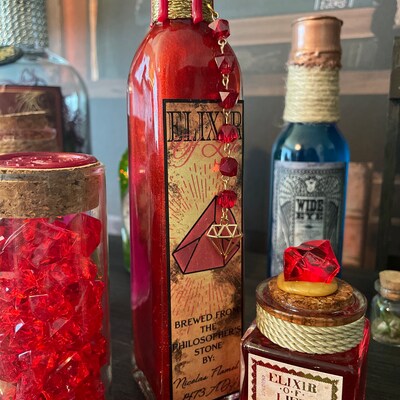 Elixir of Life Magical Apothecary Potion Bottle Witch and Wizard Potion ...
