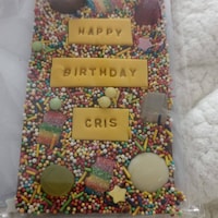 Large Personalised Chocolate Slab, Chocolate Lolly, Children’s ...