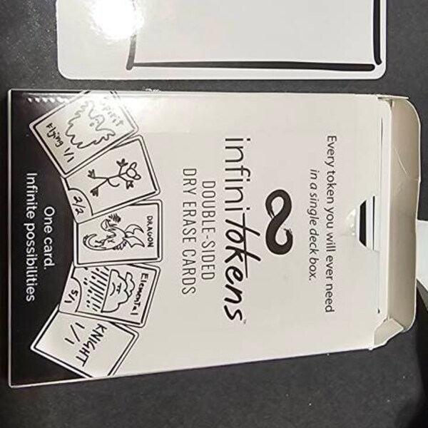 Infinitokens Dry Erase Cards/tokens - 25-pack (double-sided, Erasable ...