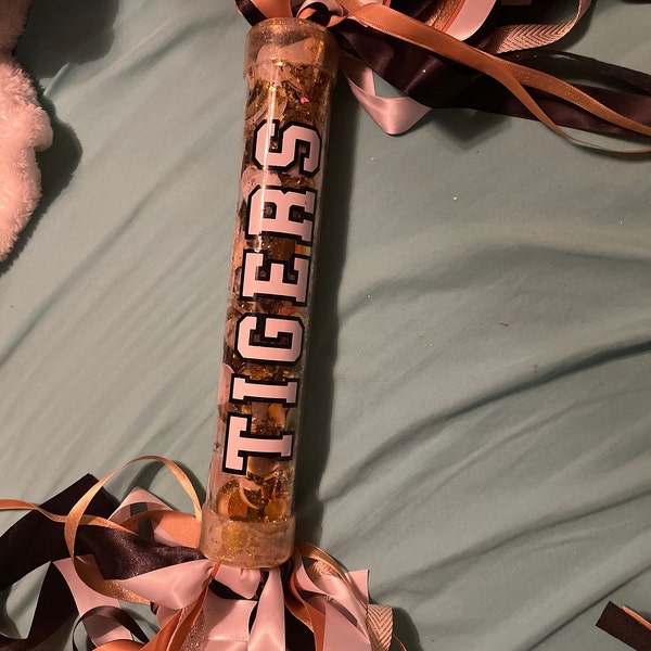 Custom Glitter/confetti-filled Spirit Stick (1); for All Sports, Cheer ...