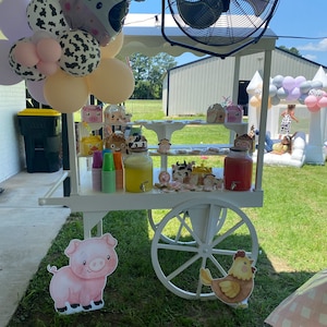 Farm Animal Cutouts Cute Watercolor Farm Cutouts Centerpieces Farm ...