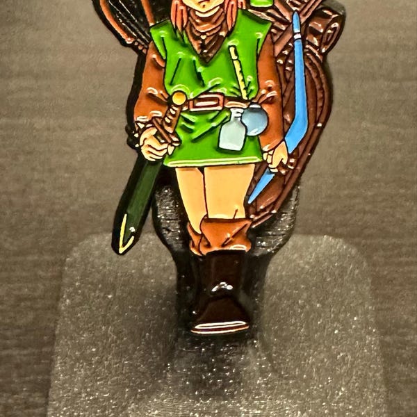 The Legend of Zelda - Link Traveling Hyrule Enamel Pin or Magnet ...