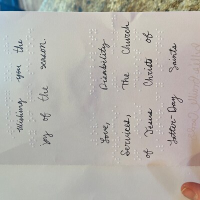 Braille Happy Birthday Cards - Etsy