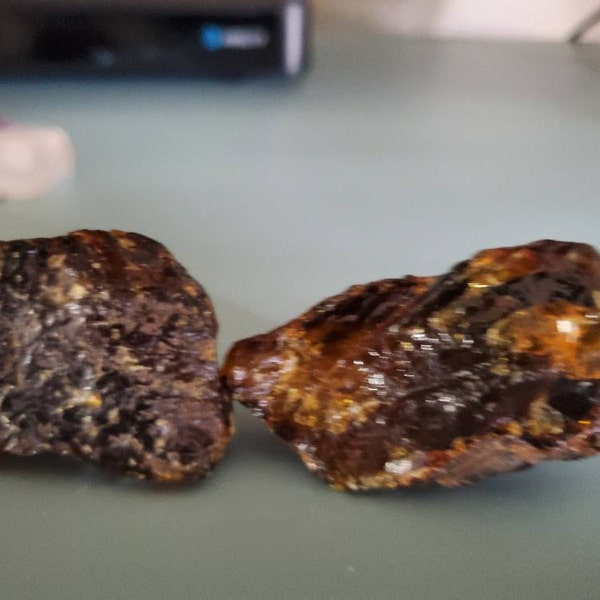Raw Amber (1) Rough Amber Stone Crystal Rock - Raw Mineral Specimen ...