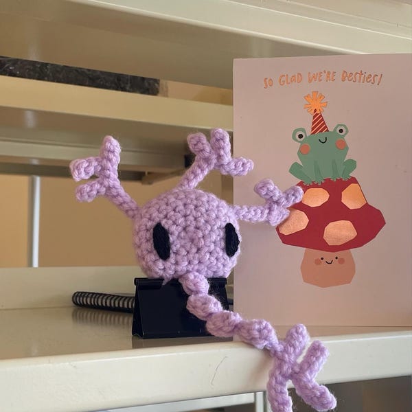 Neuron Plushie | Handmade Crochet Amigurumi | Brain Cell Keychain ...