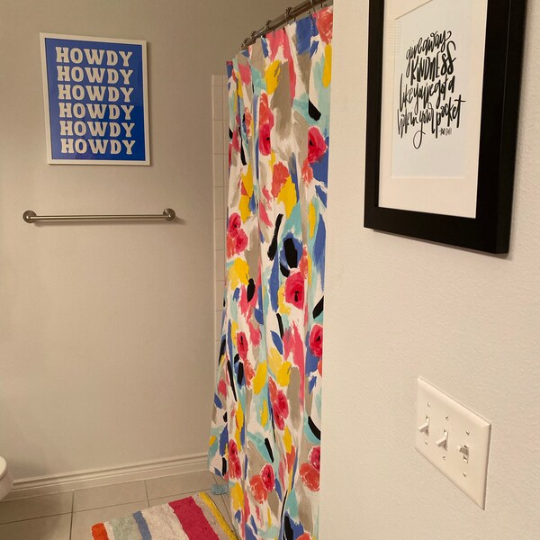 Retro Cowboy Wall Art, Blue Western Print, Cowboy Print, Nashville Wall ...