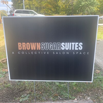 Personalize Custom Black Background Yard Sign 24 X 18 or 36 X - Etsy