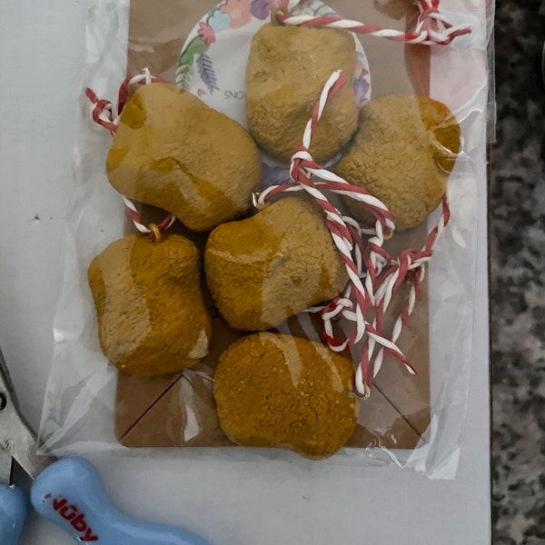 Chicken Nugget Christmas Tree Decoration Ornament, Polymer Clay ...