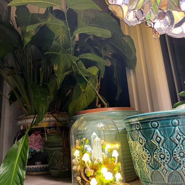 Glowing Crystal Pillars With Healing Properties, Enchanted Forest ...
