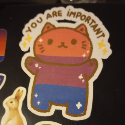 LGBTQ Sticker You Are Important Sticker Pride Sticker Pride Cat Rainbow ...