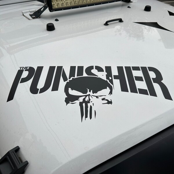 Punisher Decal Skull Sticker | Punisher Decal for Cars and Trucks ...