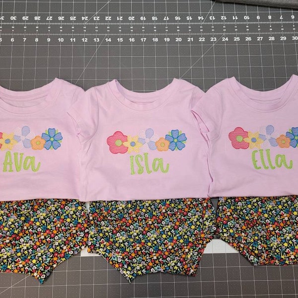 Spring Flower Patch Sketch Fill Light Fill Machine Embroidery Design ...