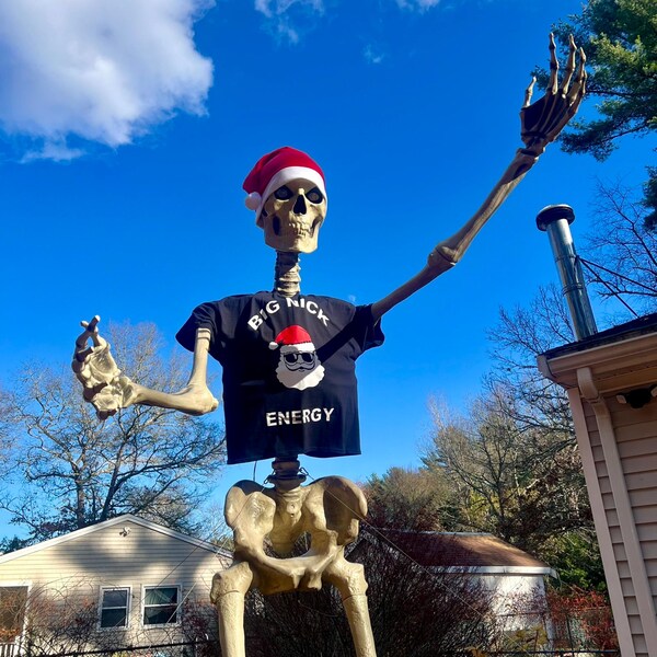 12’ Skeleton Santa Beard (white) (skeleton NOT Included) - Etsy