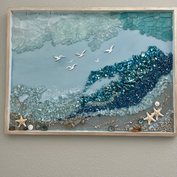 Aqua Light Aqua Sea Glass Beach Glass Ocean Tumbled Beach Glass Bulk ...