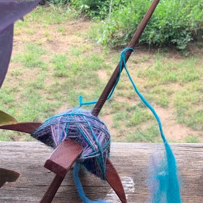 Turkish Drop Spindle Mini Brazilian Cherry W/ Maple - Etsy