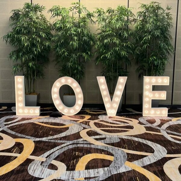 24” Metal Marquee Letters , Metal Light up Letters , Marquee Sign ...