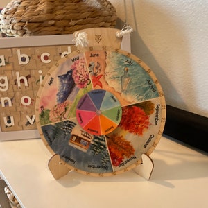 Wooden Jewish Calendar, Hebrew Calendar, Jewish Holidays Calendar ...