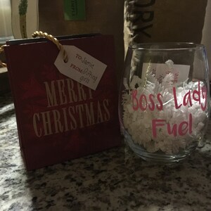 Boss Lady Fuel Stemless Wine Glass Boss Babe Fuel Stemless Wine Glass ...