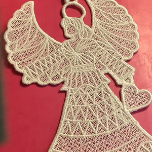 Lace Dove free Standing Lace A Finished Embroidery Product | Etsy