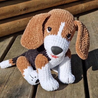 Crochet Beagle Dog Pattern, Stuffed Dog, Dog Toy, Plush Pattern ...