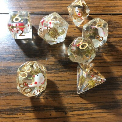 Koi Fish Dnd Dice Set for Dungeons and Dragons D20 TTRPG - Etsy
