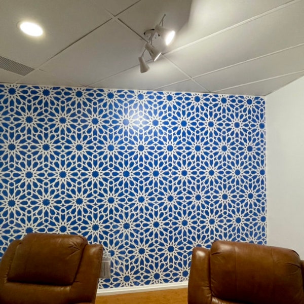Taza Stencil for Walls and Floors - LARGE WALL STENCIL for Easy Room ...