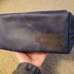 Football Team Dopp Kit, Football Coach Gift Leather Dopp Kit, Senior ...