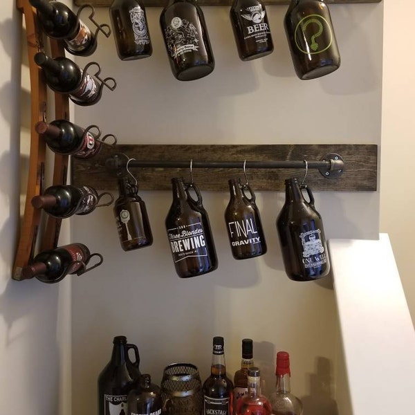 Growler Rack Display, Storage and Organization – Perfect Gift for Craft ...