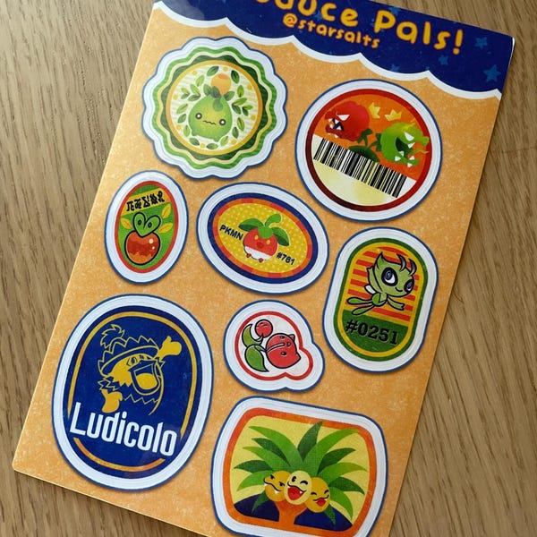 4x6 Pikmin Sticker Sheet - Etsy