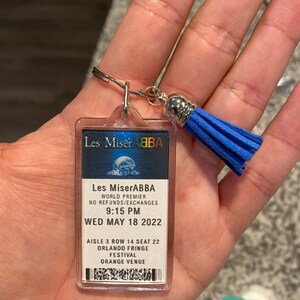 Hamilton Broadway Musical Ticket Keychain - Etsy