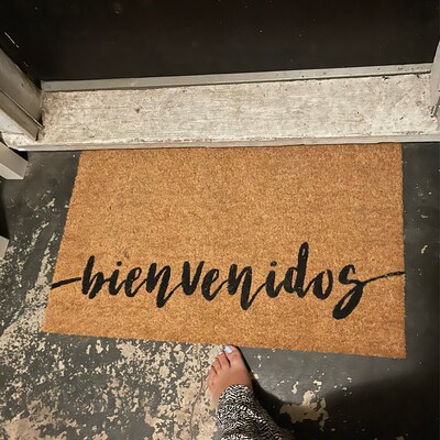 Bienvenidos Doormat, Spanish Doormat, Funny Doormat, Front Door Mat ...