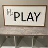 Let's Play Sign | Playroom Sign | Kids Room Decor | Kids Playroom Sign ...