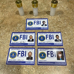 Supernatural FBI Prob ID Badge With Bobby Singer AKA Agent | Etsy