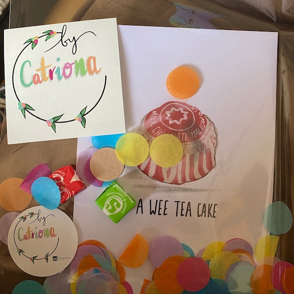 A Wee Teacake A4 Print - Etsy UK