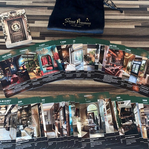 Tea Leaf Oracle Card Deck With Guidebook | 51 Tarot-sized Cards ...