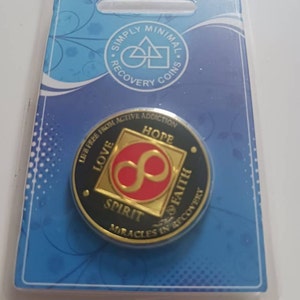 AA 24 Hours Silver Color Plated Coin, Alcoholics Anonymous Medallion - Etsy