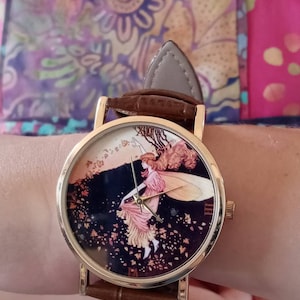 Frog Playing Guitar Leather Watch, Frog Music Ladies Watch, Unisex ...