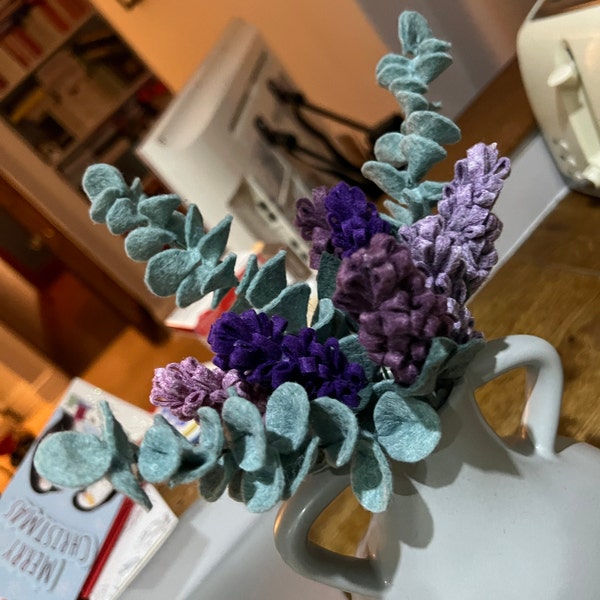 Handmade Felt Gerbera Daisies. Felt Flower Bouquet, Felt Flower Posy ...